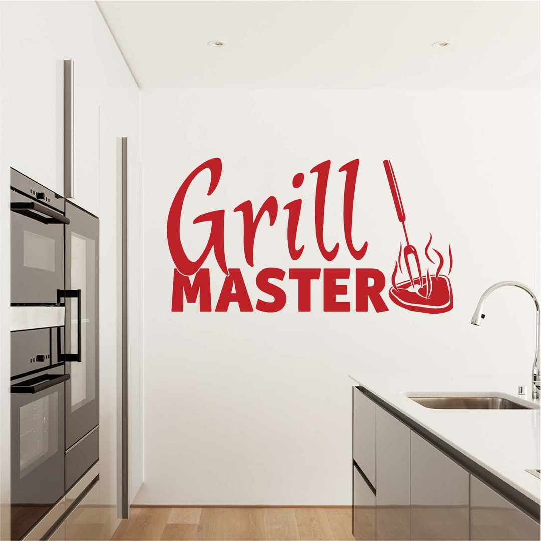 Stickers Cuisine Grill Master - Autocollant muraux et deco