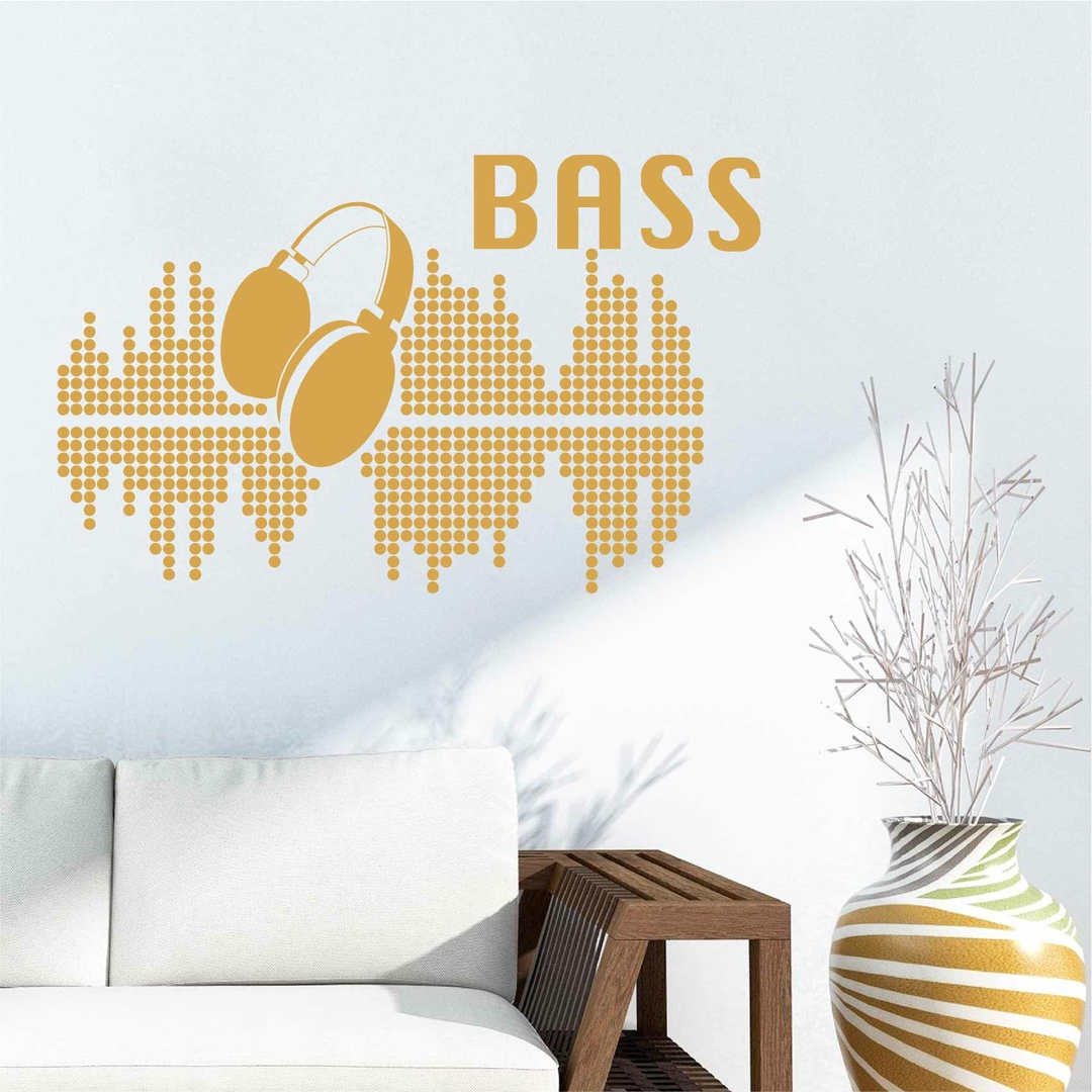 Stickers Bass Musique - Autocollant muraux et deco