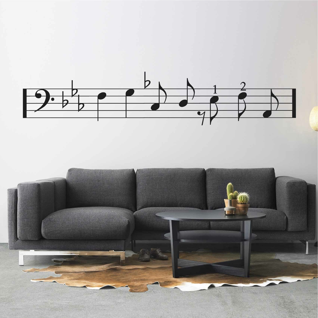Stickers Musique Partition - Autocollant muraux et deco