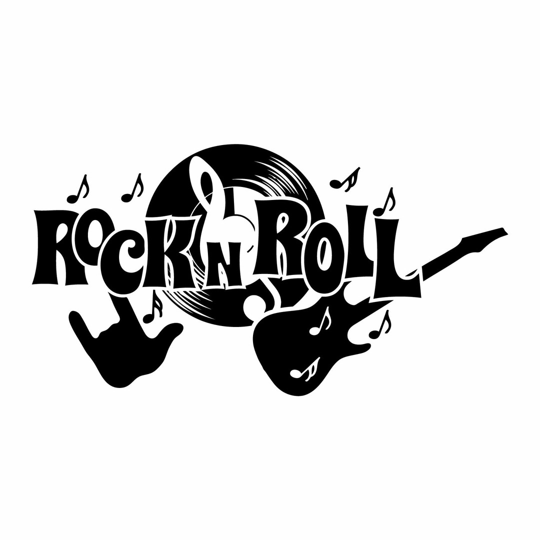 Stickers Rock n Roll - Autocollant muraux et deco