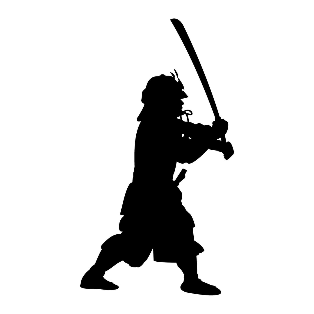 Stickers Samurai - Autocollant muraux et deco