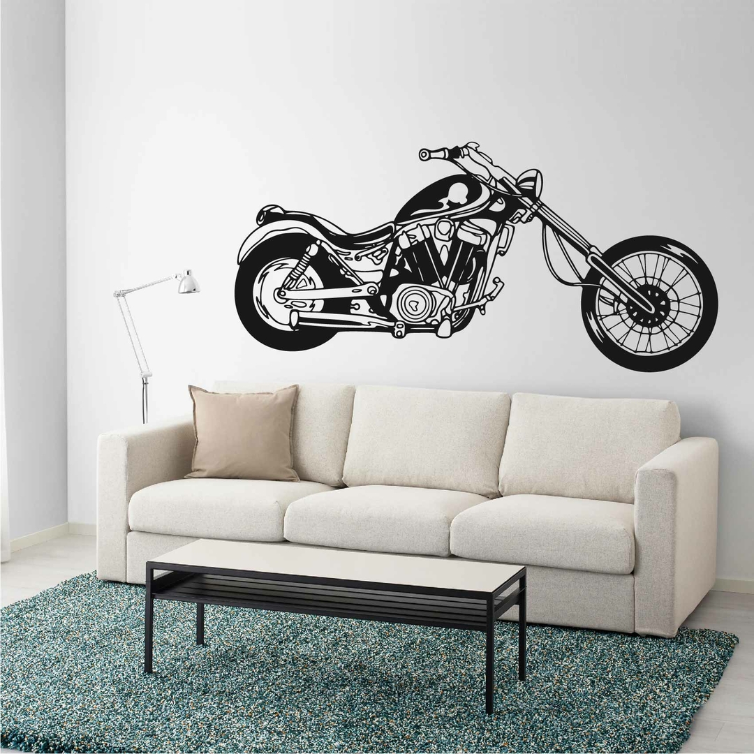 Stickers Moto Chopper - Autocollant muraux et deco
