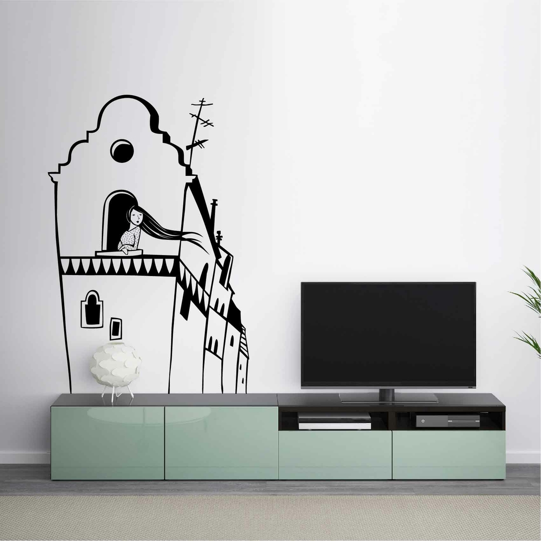 Stickers Maison Retro - Autocollant muraux et deco