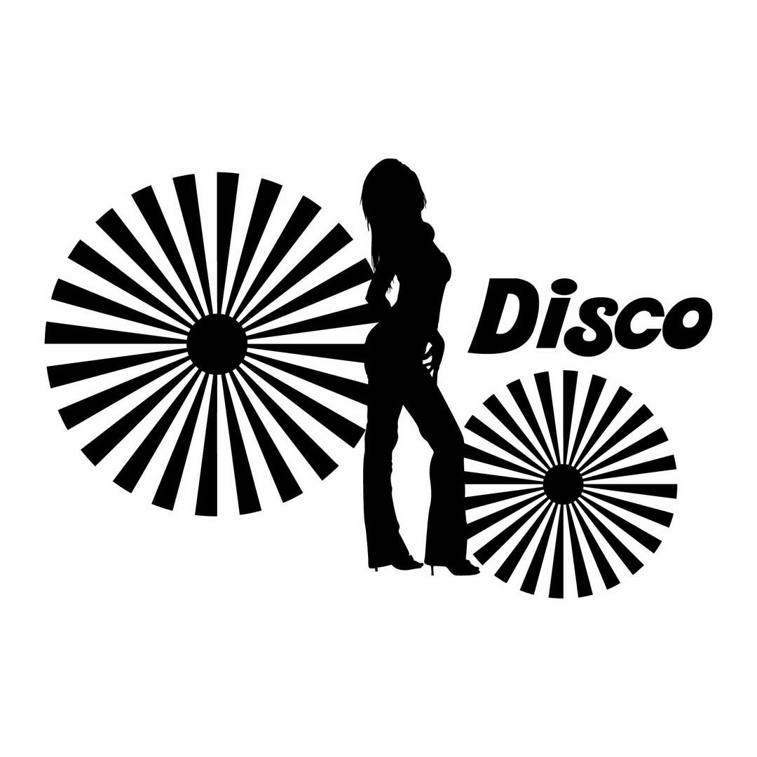 Stickers Retro Disco - Autocollant muraux et deco