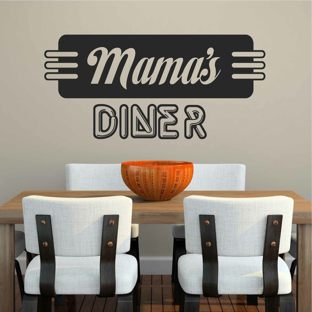 Stickers Vintage Mama's Diner - Autocollant muraux et deco