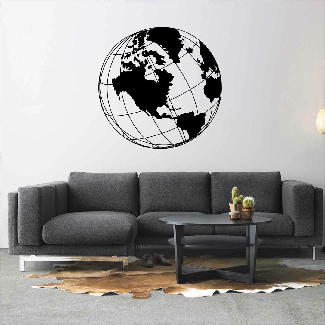 Stickers Globe Terrestre - Autocollant muraux et deco