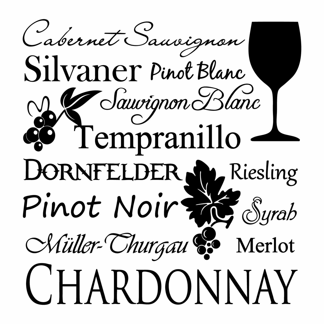 Stickers Vin Cépages - Autocollant muraux et deco