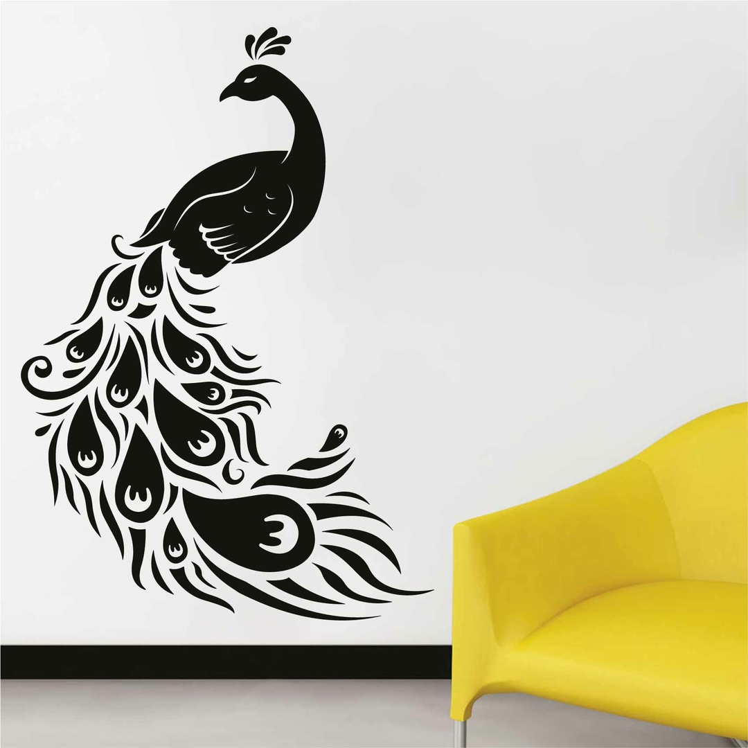 Stickers Paon - Autocollant muraux et deco