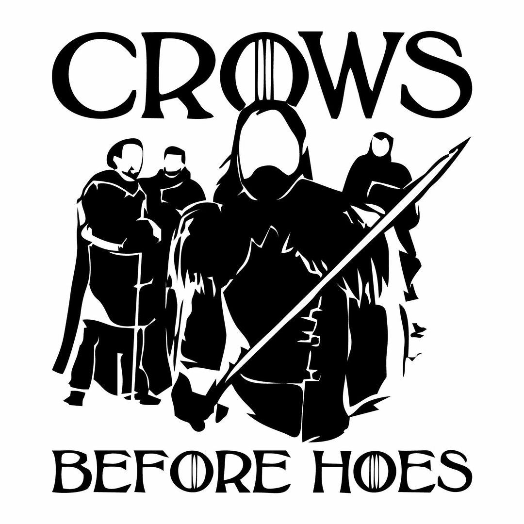Stickers GOT Crows Before Hoes - Autocollant muraux et deco