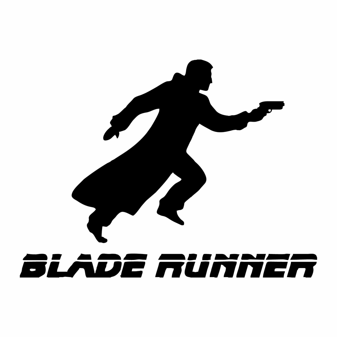 Stickers Silhouette Blade Runner - Autocollant muraux et deco