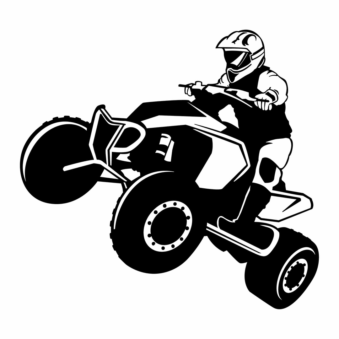 Stickers Quad Saut - Autocollant muraux et deco