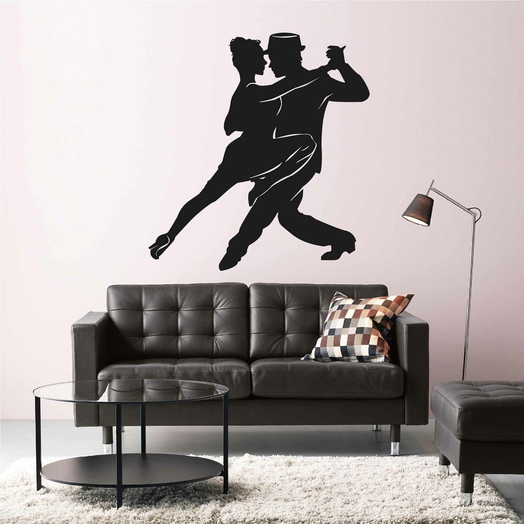 Stickers Tango Silhouette - Autocollant muraux et deco