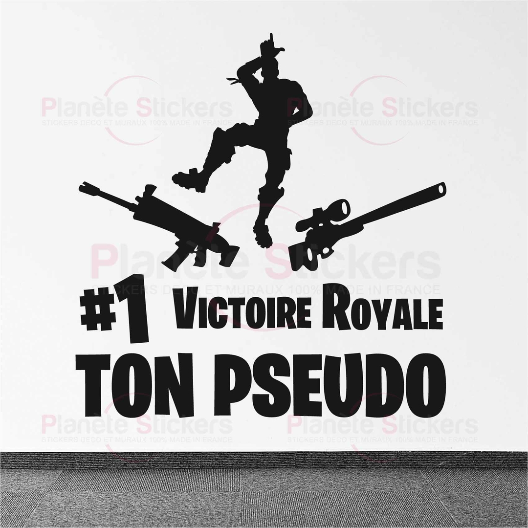 Stickers Fortnite Personnalisé Danse - Autocollant muraux et deco