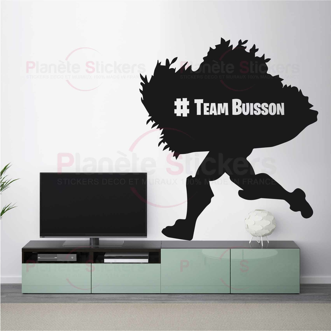 Stickers Fortnite Team Buisson - Autocollant muraux et deco