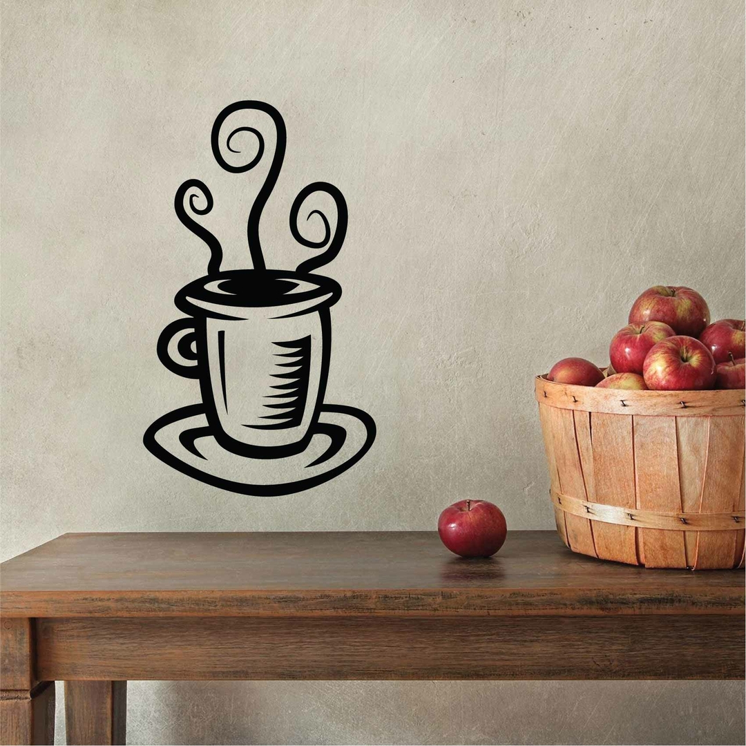 Stickers mural tasse de café - Autocollant muraux et deco