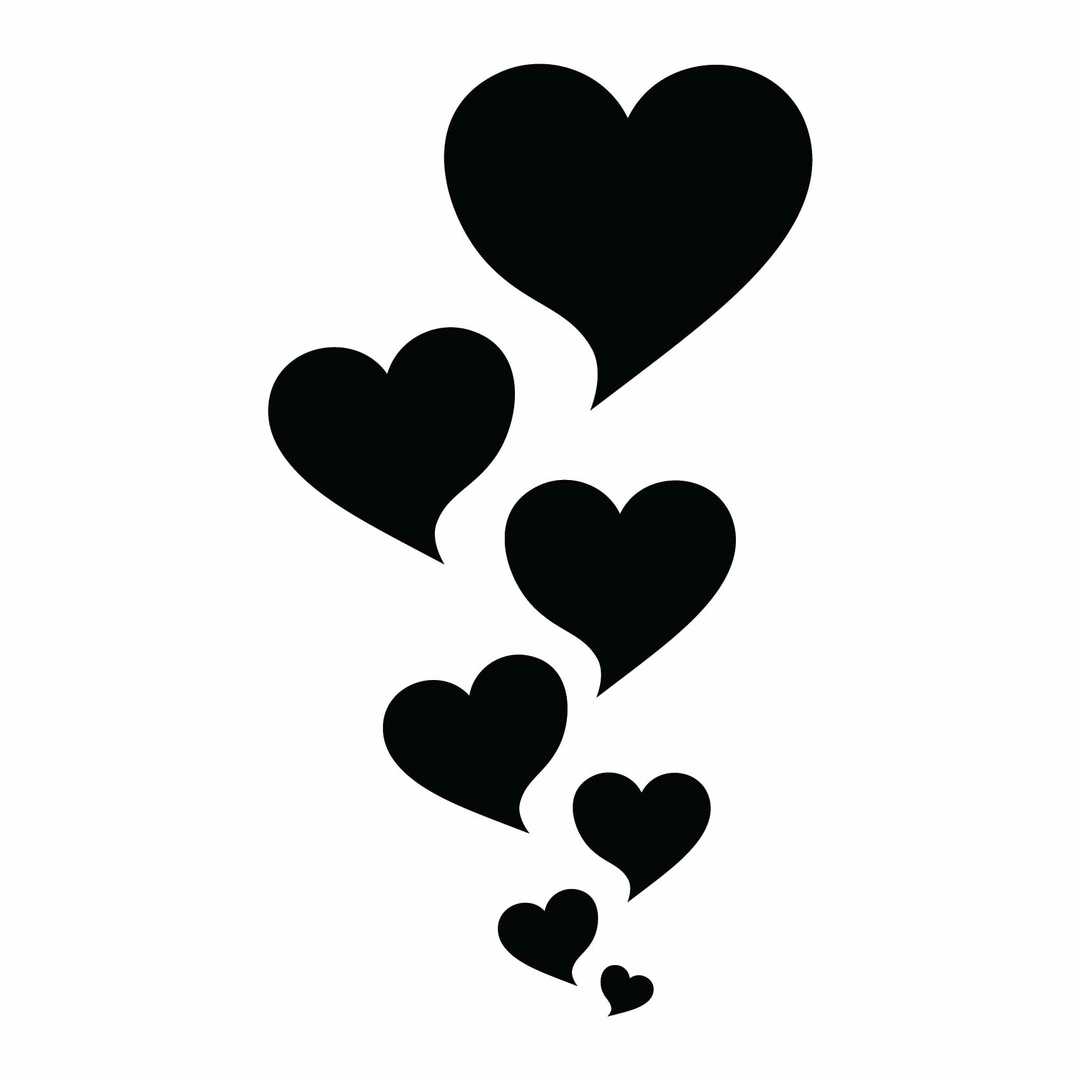 Stickers Coeurs - Autocollant muraux et deco