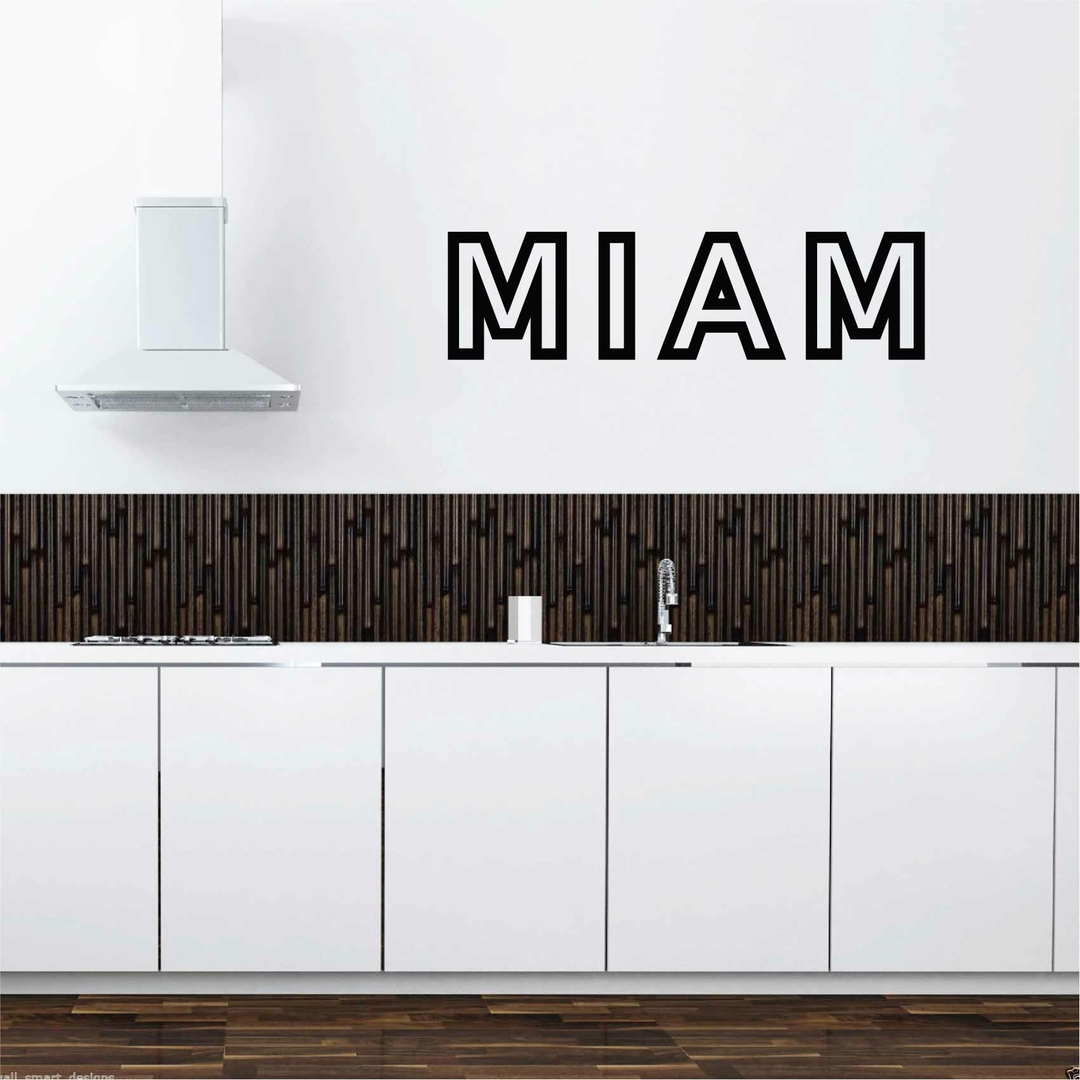 Stickers Miam - Autocollant muraux et deco