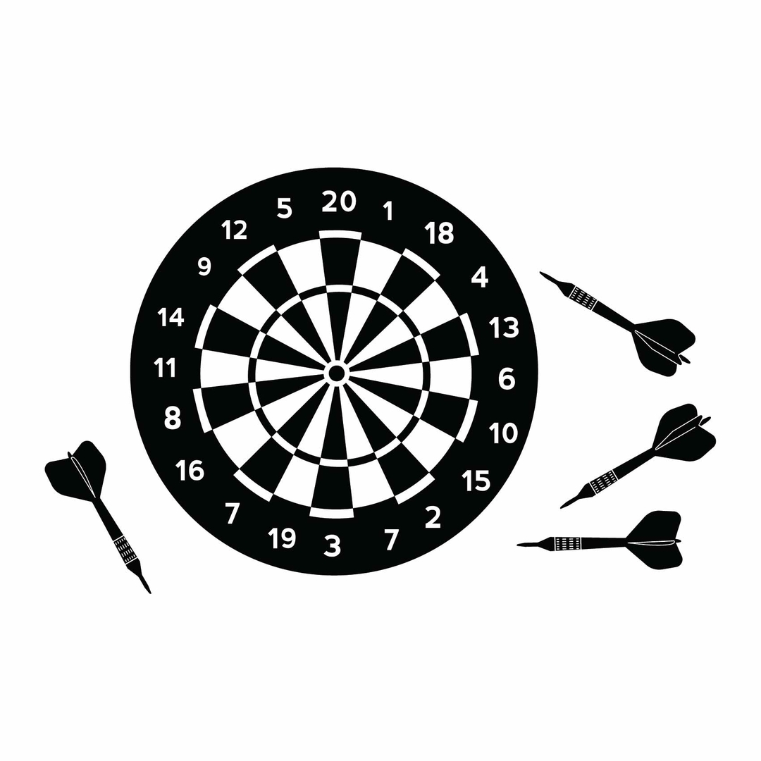 Stickers Flechettes - Autocollant muraux et deco