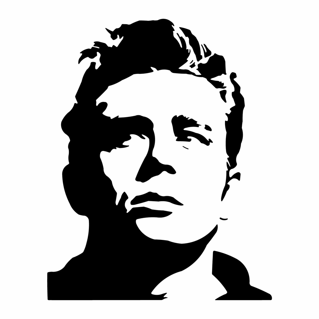Stickers Portrait James Dean - Autocollant muraux et deco