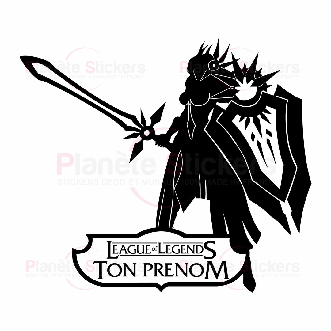 Stickers Personnalisé Leona LoL - Autocollant muraux et deco