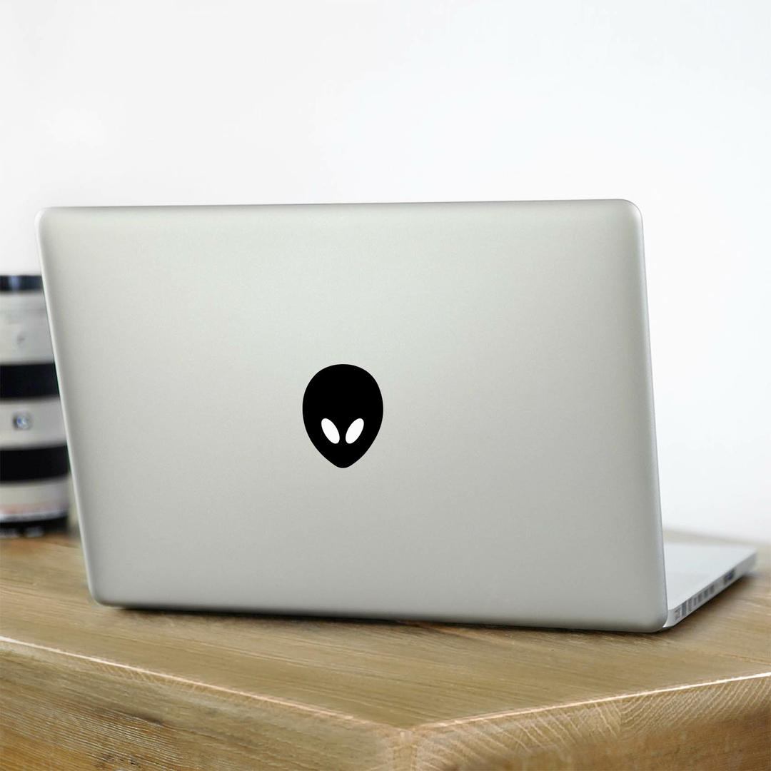 Stickers pour Mac Alien Face - autocollant Macbook