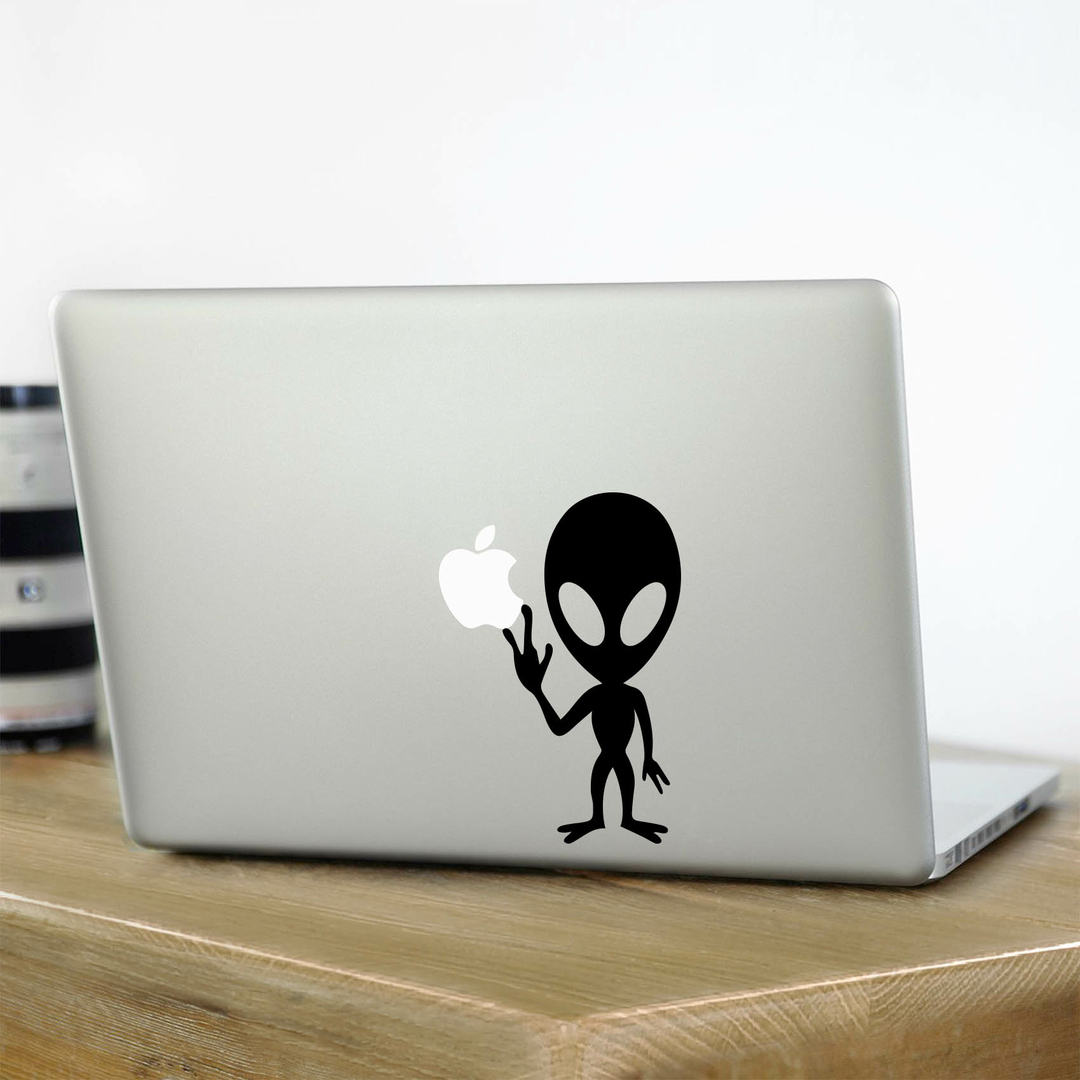 Stickers pour Mac Alien - autocollant Macbook