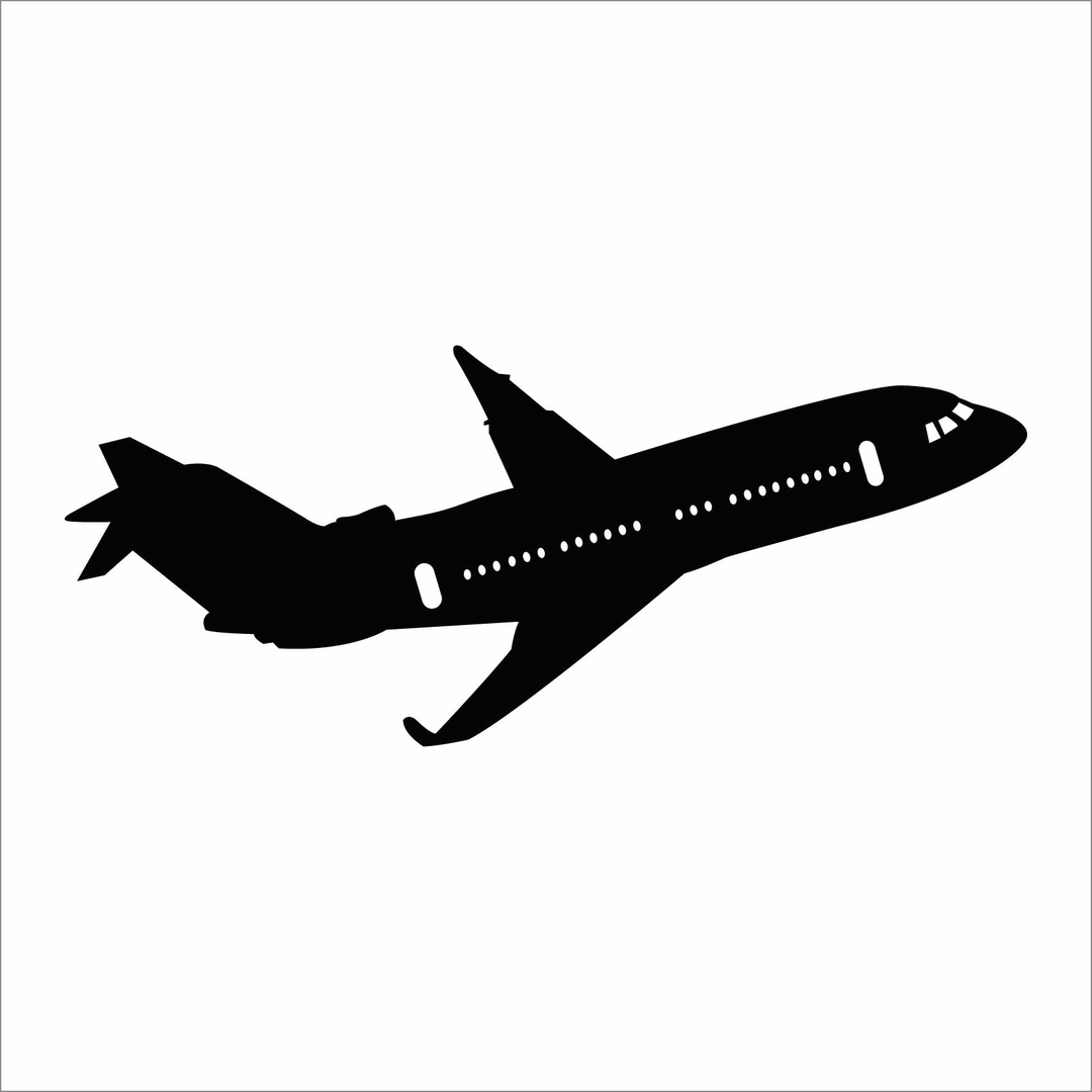 Stickers Avion Jet - Autocollant muraux et deco