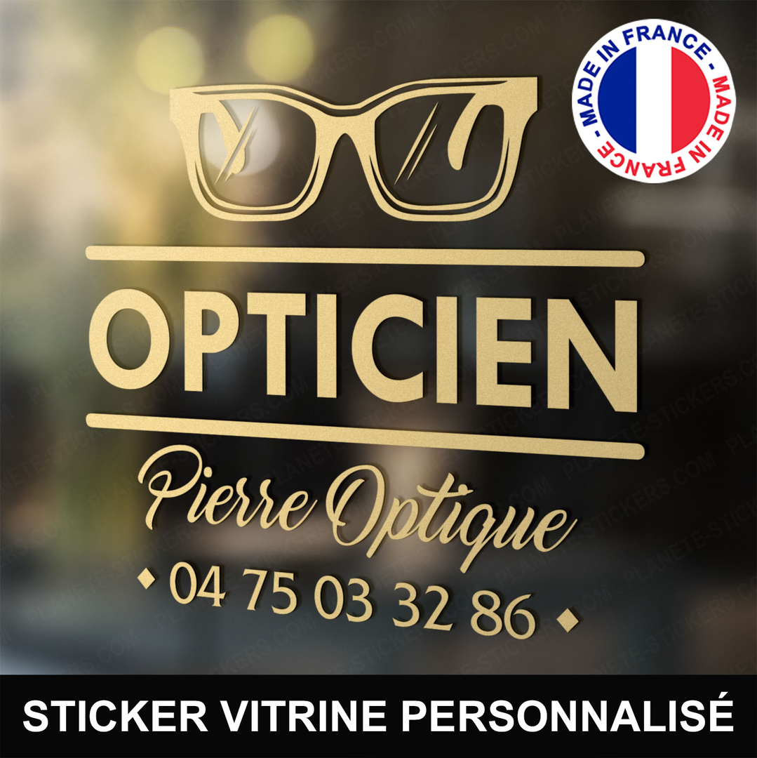 Stickers Opticien Vitrine – Autocollant Opticien personnalisé 10