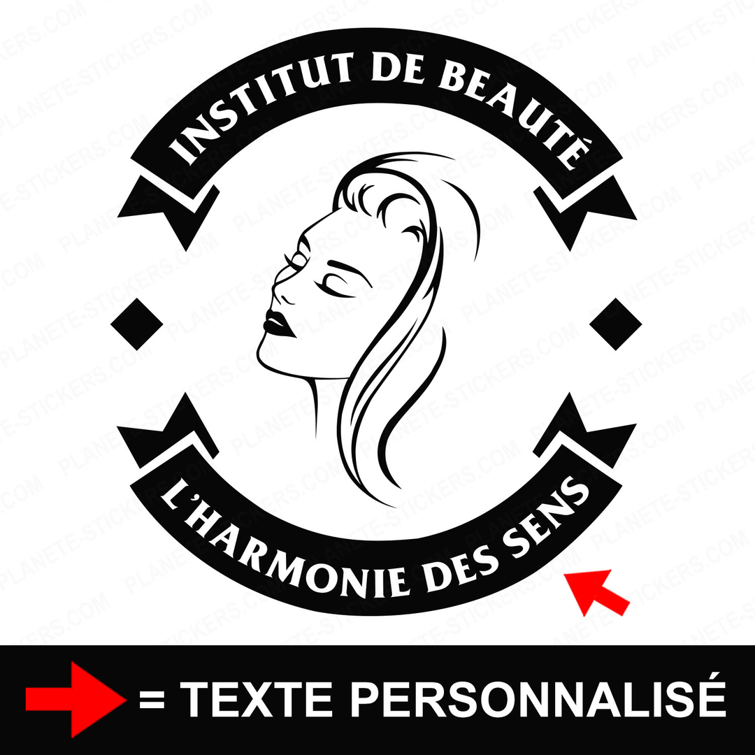 Stickers vitrine Institut de beauté – Autocollant personnalisé 13