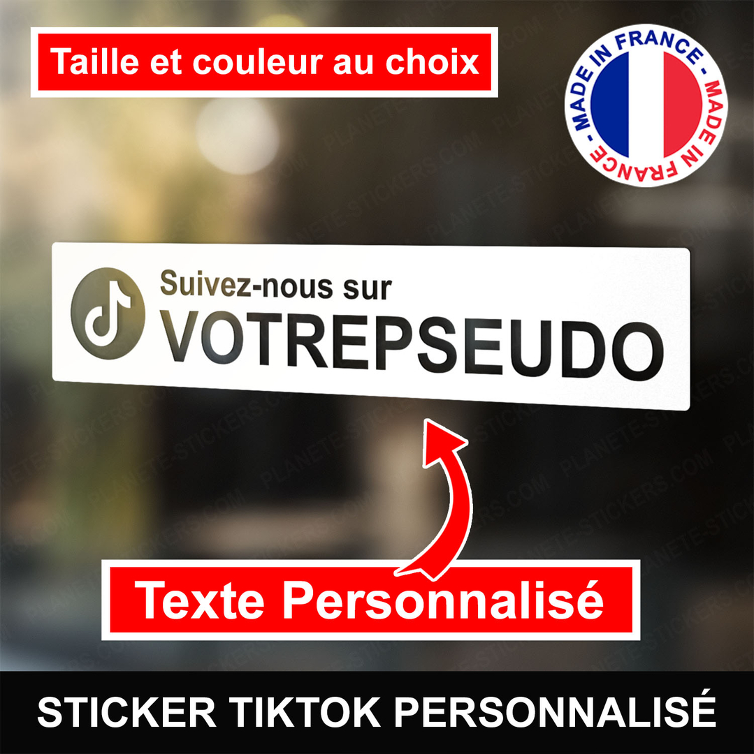 Stickers TikTok personnalisé m2 – Autocollant TikTok personnalisé
