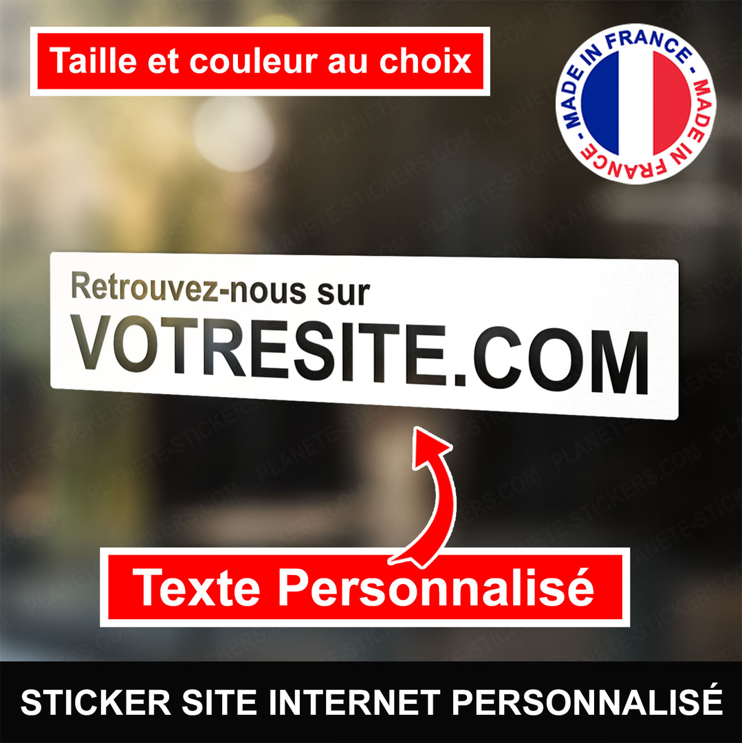 Stickers Site internet personnalisé 4 – Autocollant Site Web Pro
