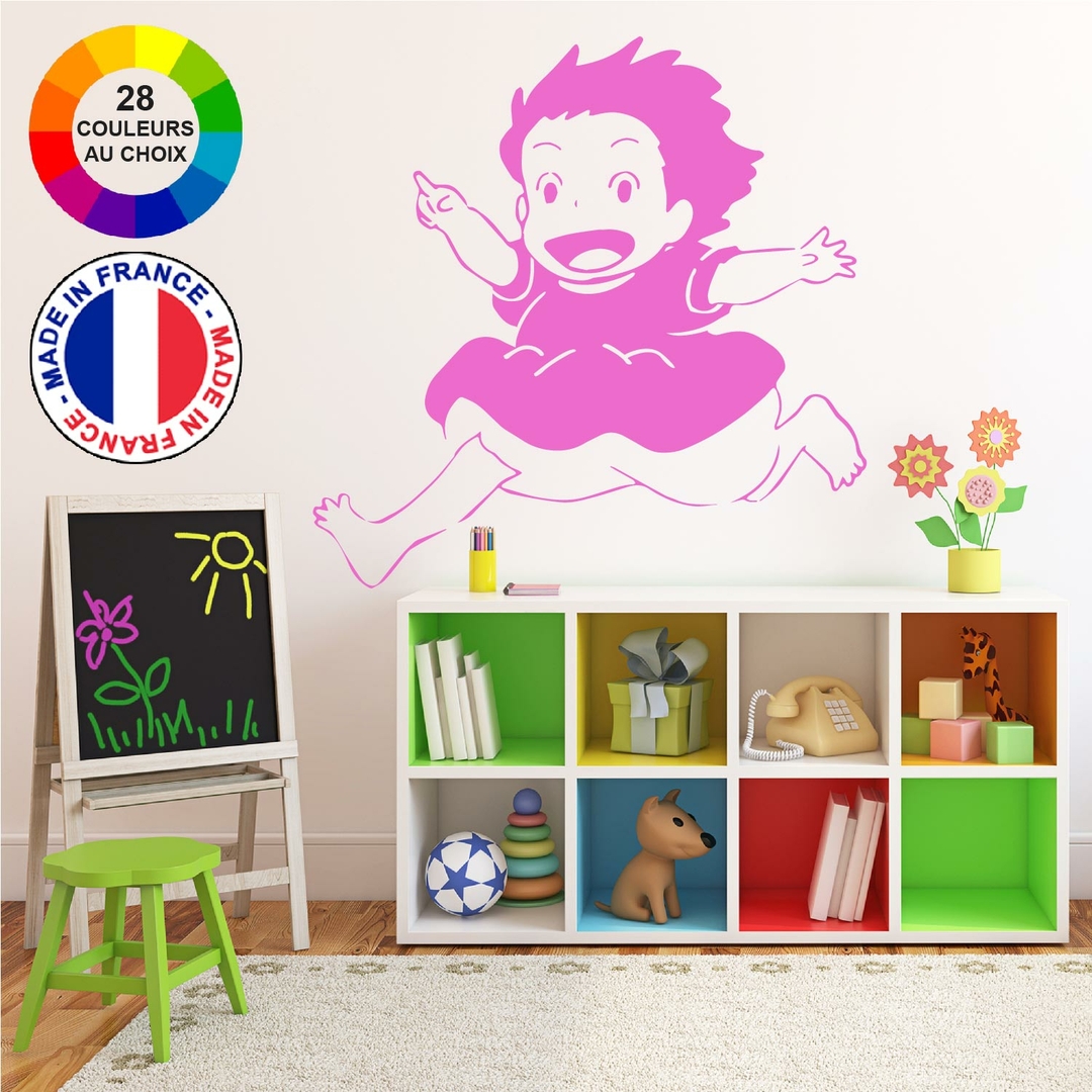 Stickers Ponyo - autocollant Ponyo déco murale Ghibli