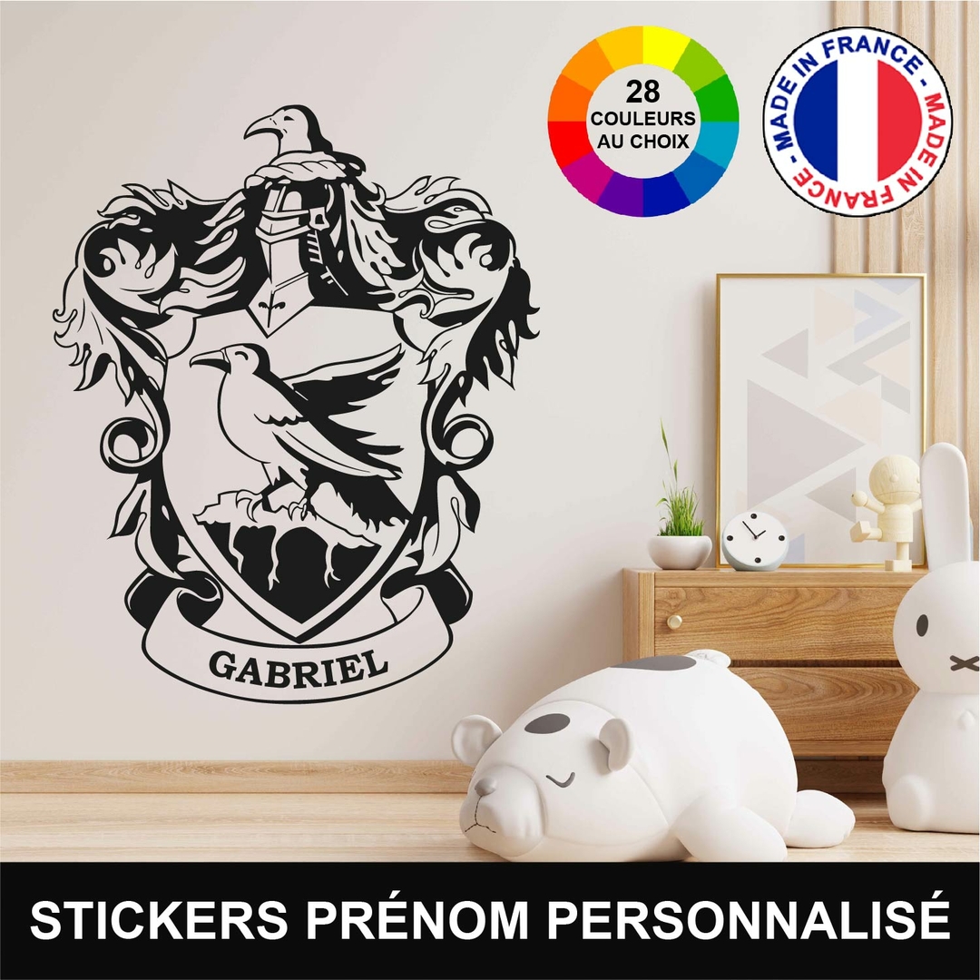 Stickers Serdaigle personnalisé - autocollant déco Harry Potter
