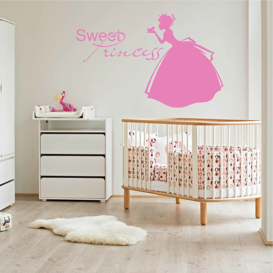 Stickers Sweet Princess - Autocollant muraux et deco