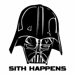 Stickers Sith Happens - Autocollant muraux et deco