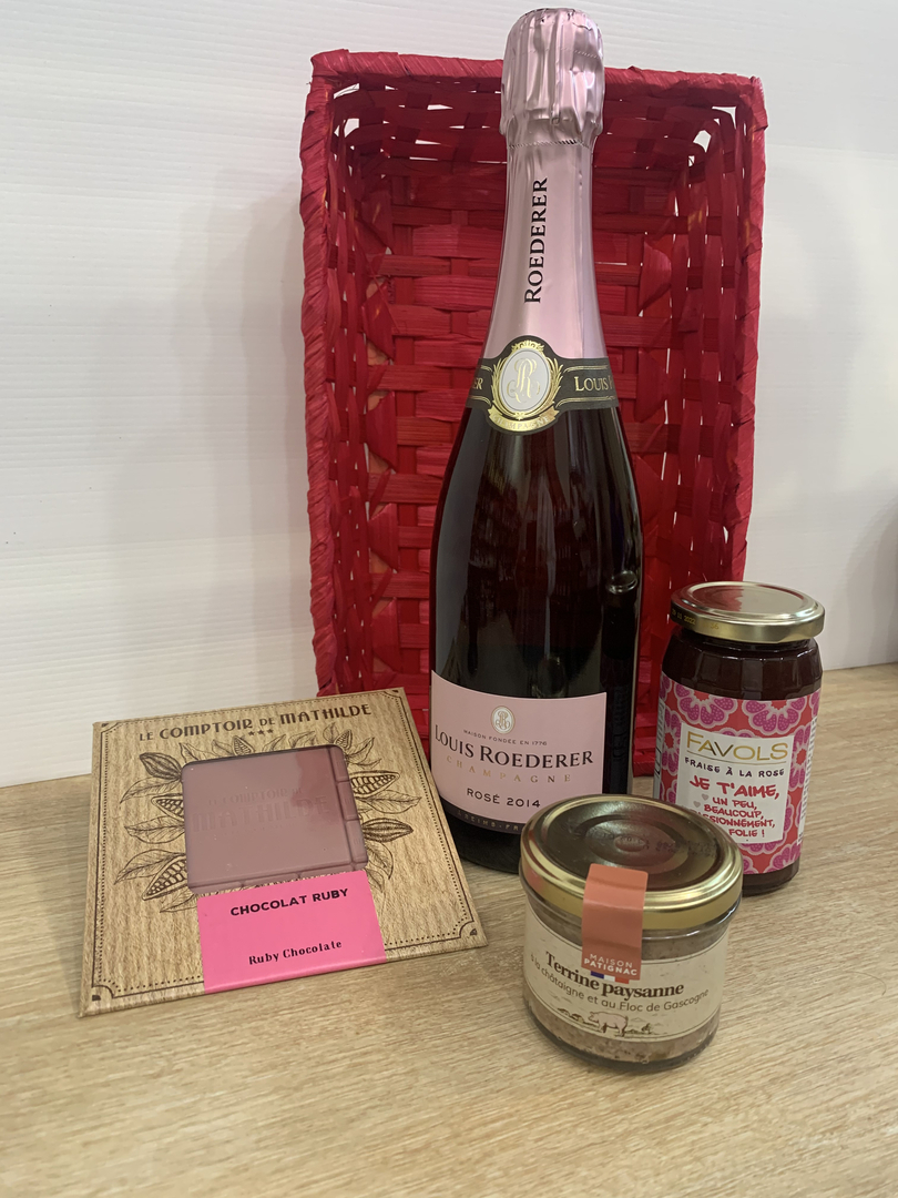 Panier garni cadeau Valentine - Notre sélection de paniers confectionnés par nos soins/Tous nos ...