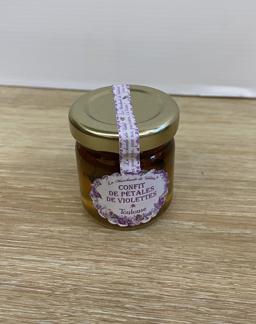 Confit de pétales de violette 75g - Gourmandises à base de violette ...