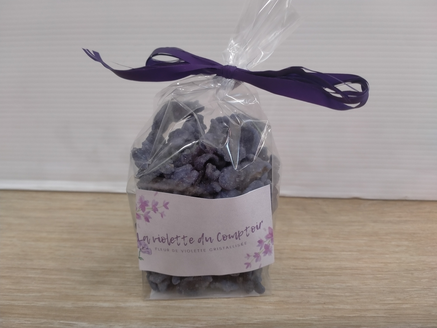 Véritable fleur de Violette Cristallisée de Toulouse- Sachet 100 g ...