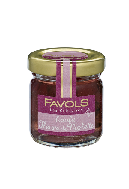 Confit de Fleurs de Violette - Favols, le joaillier du fruit