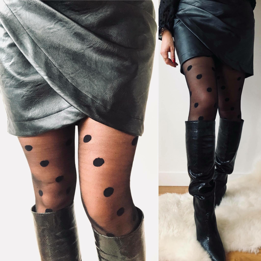 Collant à gros pois fabrication Italienne - Nouveautés/Un temps pour ...