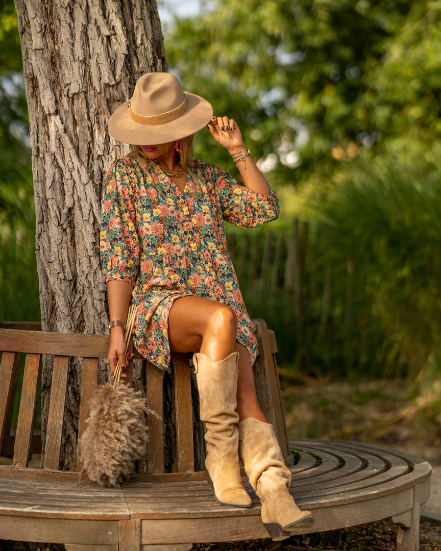 Talia-robe fleurie - Robes & Jupes - Catalleya et ses merveilles