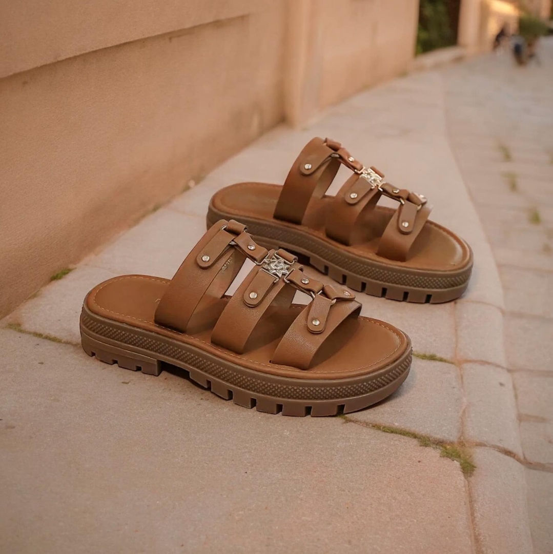 Luna-Sandales soleil camel - Shoes - Catalleya et ses merveilles