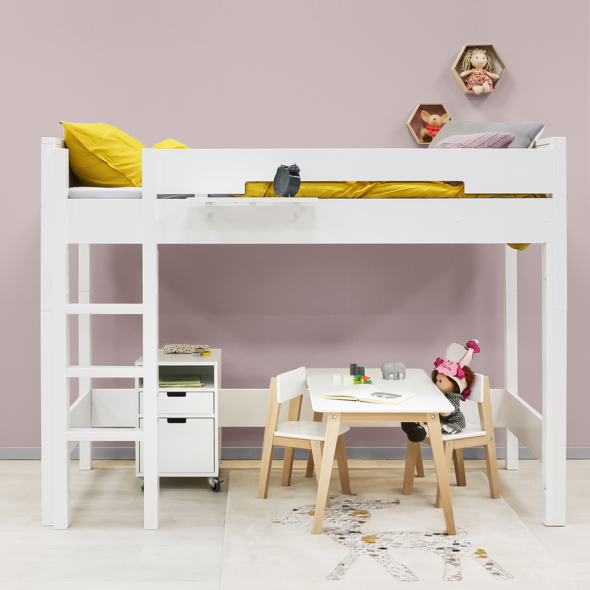Lit Mezzanine Echelle Droite