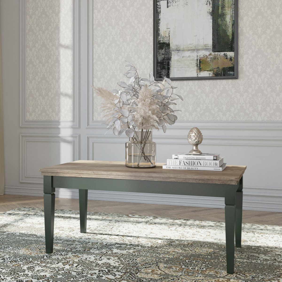 Table basse Martin Vert et Bois - Salon/Table basse - petits-meubles