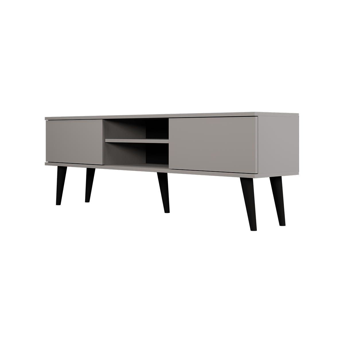 Meuble TV 160 cm Toronto - Gris - Salon/Meuble TV - petits-meubles