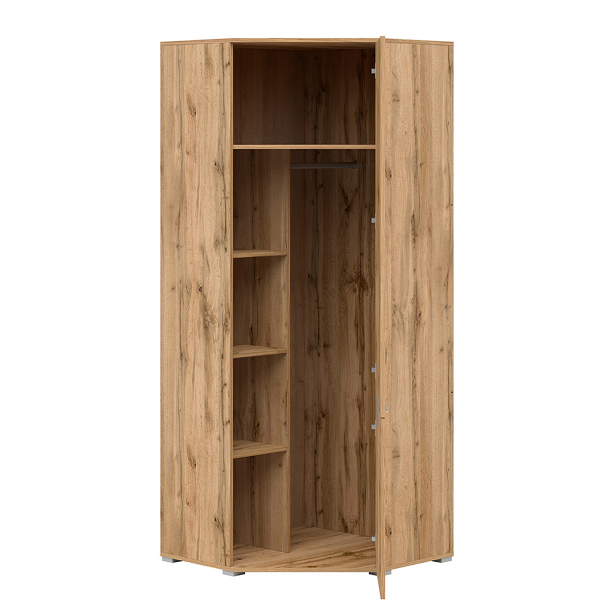 Armoire d'angle 2 portes Selma Bois - Rangements/Armoire d'angle ...