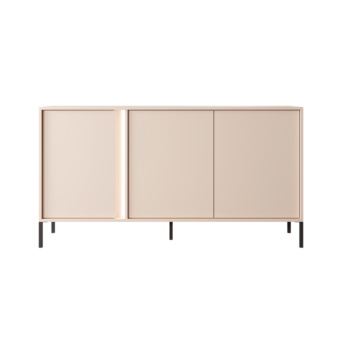 Buffet 3 portes LED inclus Ronnie Beige - Salle à manger/Buffet ...