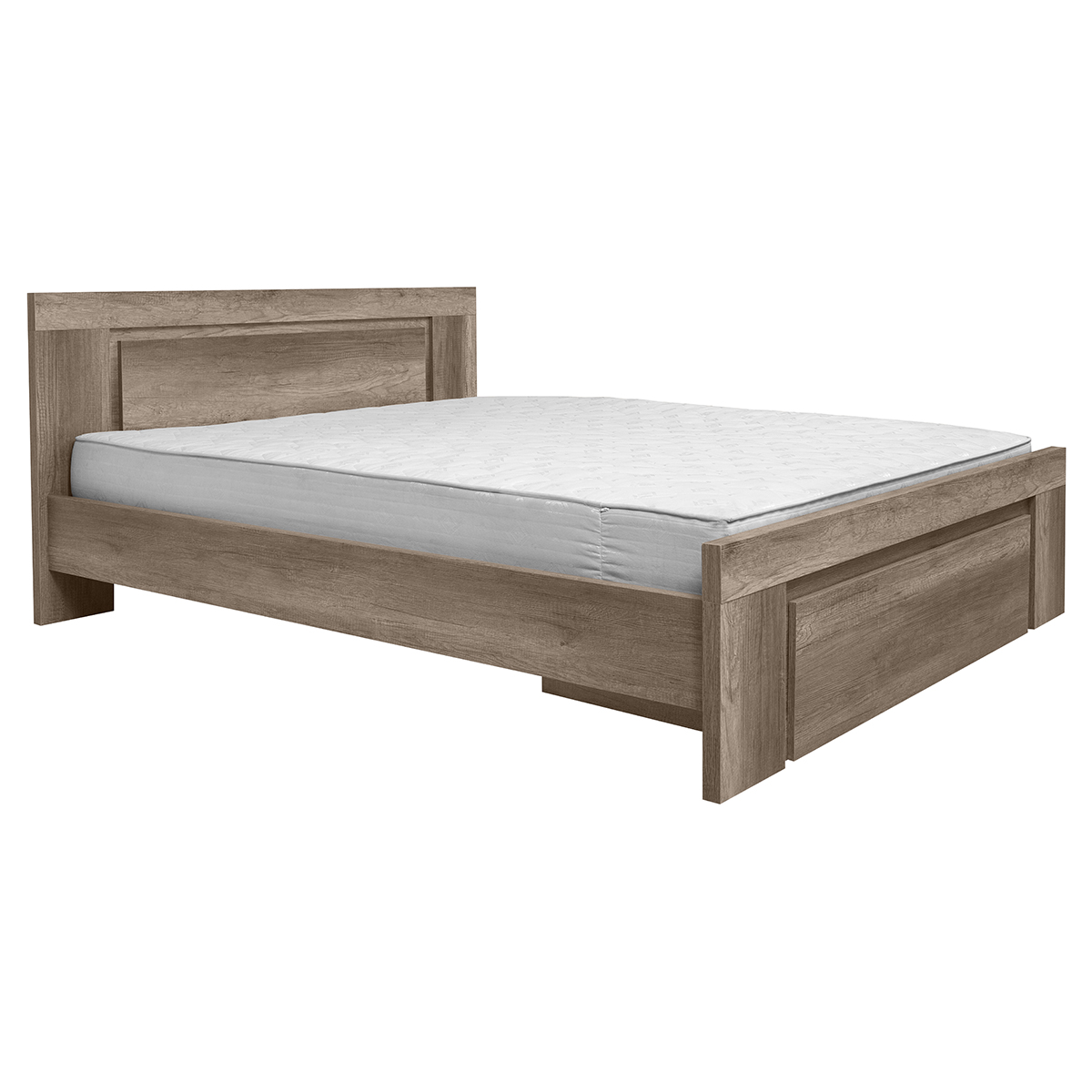 Lit 180x200 tiroir inclus Ilan Bois - Lits adulte/Lit deux places ...