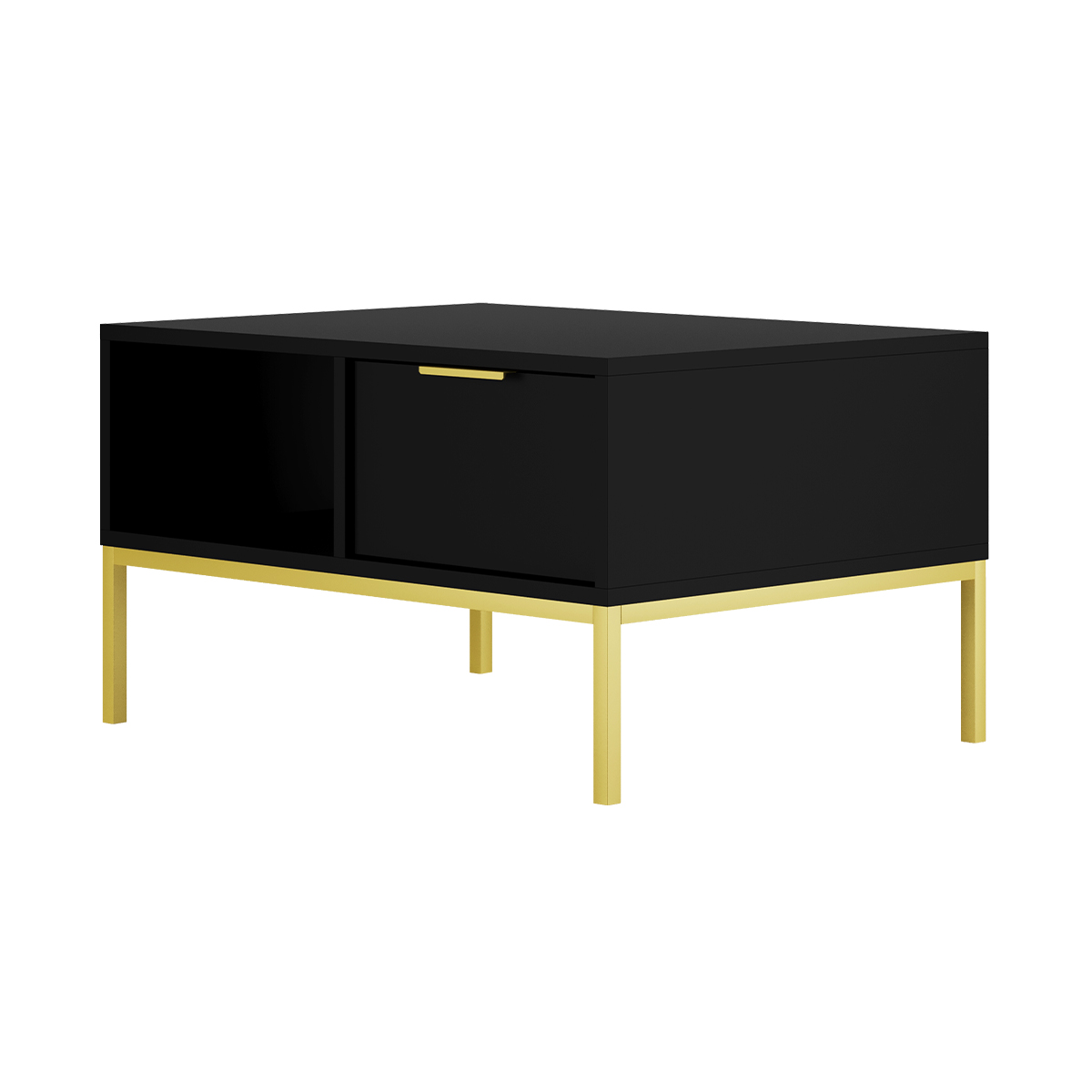 Table basse 80 cm Seattle Noir - Salon/Table basse - petits-meubles