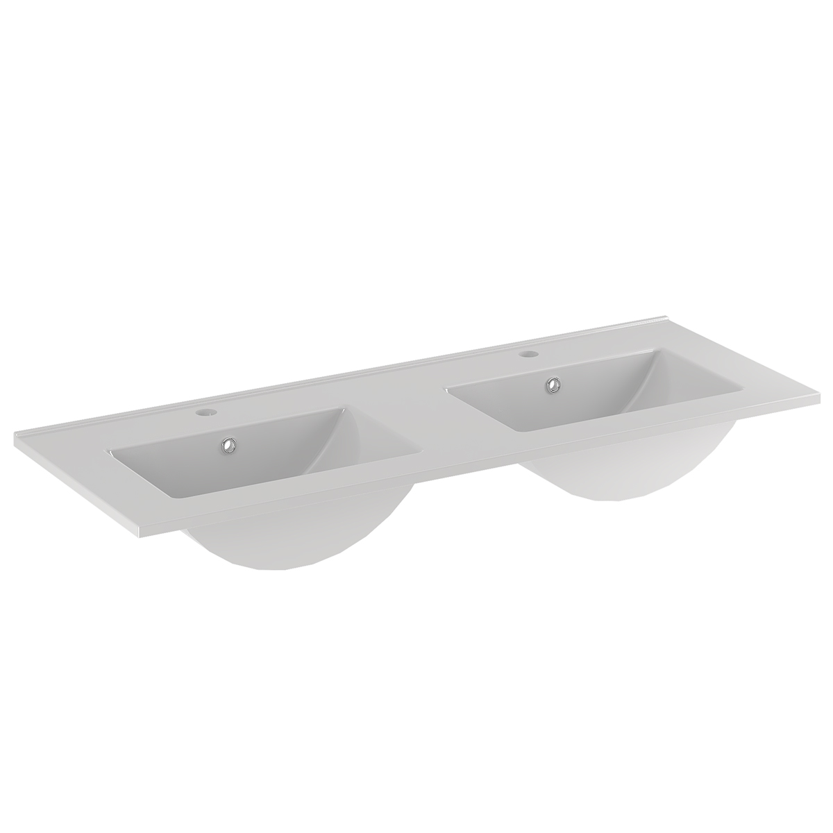 Meuble double vasque encastrée 120cm Izae Cachemire - Meuble vasque ...